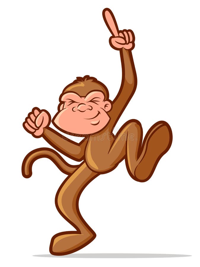 Dancing Monkey stock vector. Illustration of childlike - 34386621