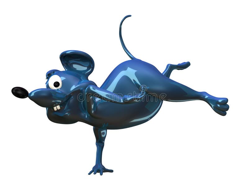 Dancing mouse. stock illustration. Illustration of funny - 55328557