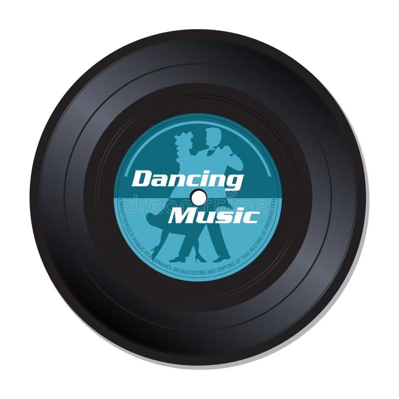 Dancing music vinyl record stock vector. Illustration of dancehall ...