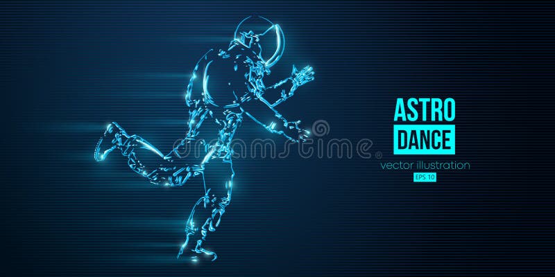 Dancing neon stick figure stock vector. Illustration of icon - 193794285