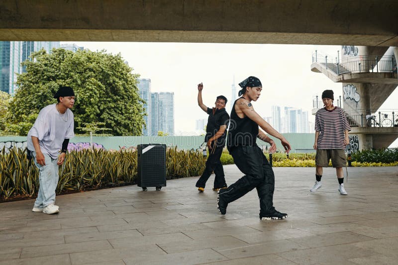 Performing Breakdance Moves Urban Setting Stock Photos - Free & Royalty ...