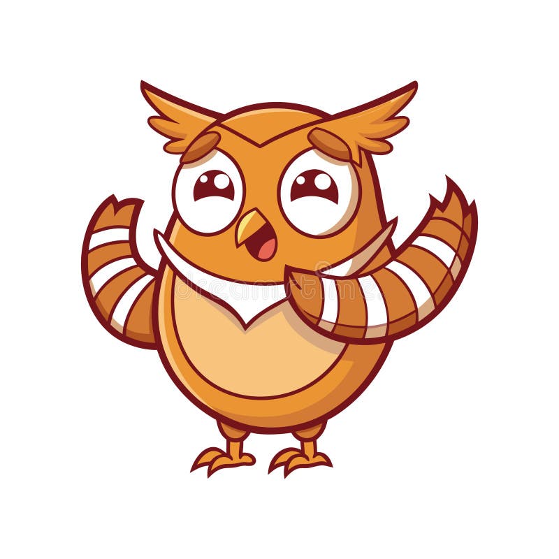Dancing Owl Revitalized and Happy Stock Vector - Illustration of ...