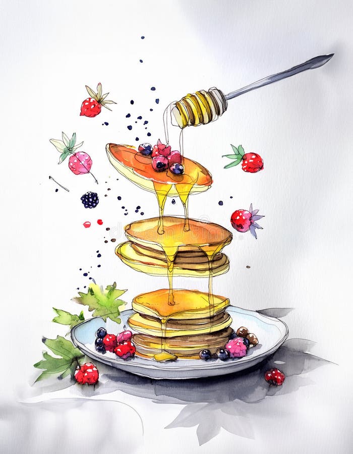 Dancing Pancakes Stock Illustrations – 6 Dancing Pancakes Stock ...