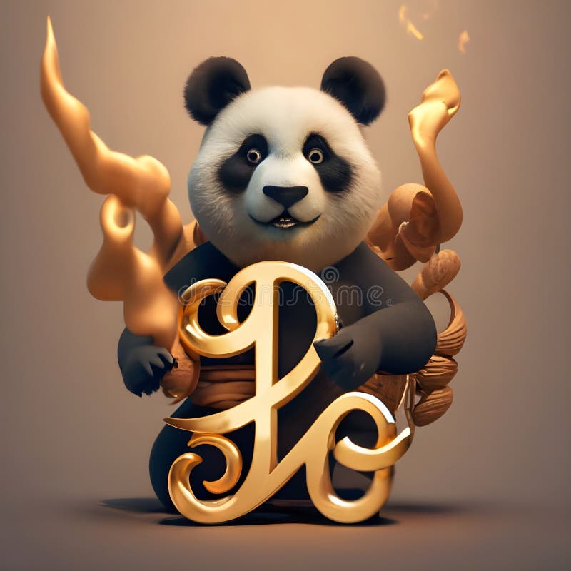 Dancing Panda Mascot in a Fun Cartoon Style Stock Illustration ...