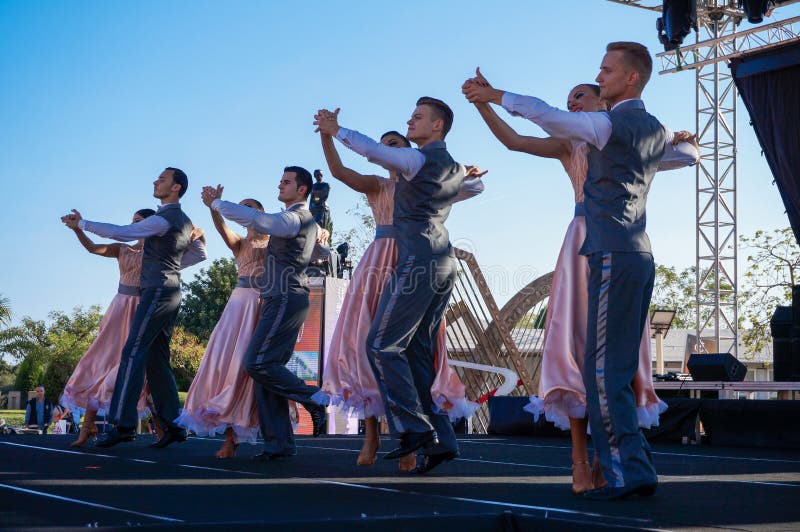 Dancing people editorial stock photo. Image of woman - 81983663