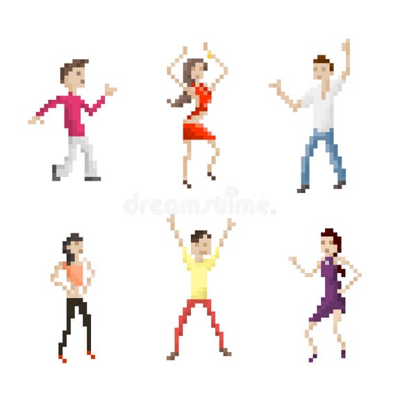 Pixel Art Dance Stock Illustrations – 505 Pixel Art Dance Stock ...