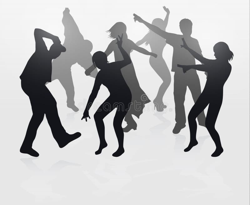 Dancing Party Silhouettes Stock Illustrations – 4,155 Dancing Party ...