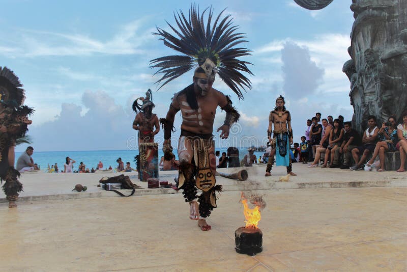 Dancing Person that Represents the Prehispanic Culture Stock Image ...