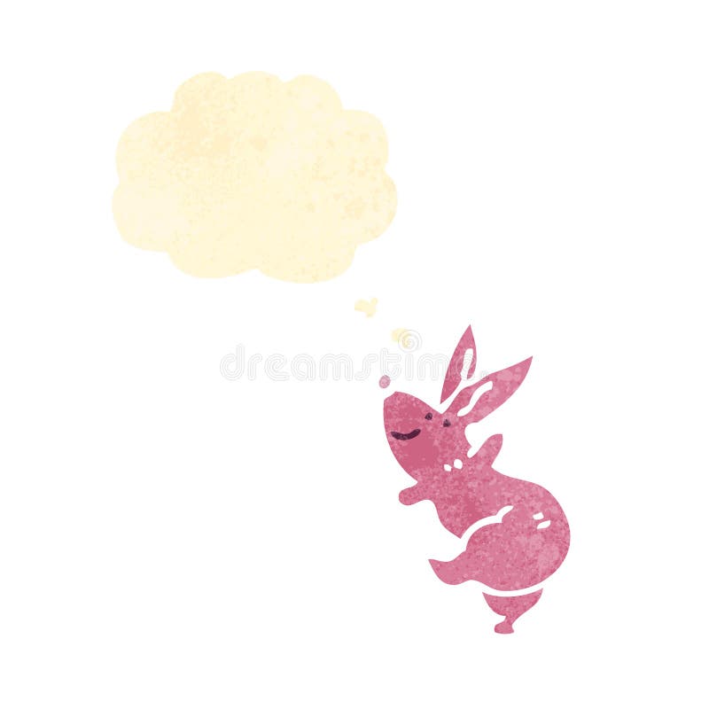 Dancing Pink Rabbit Cartoon Stock Vector - Illustration of watercolor ...