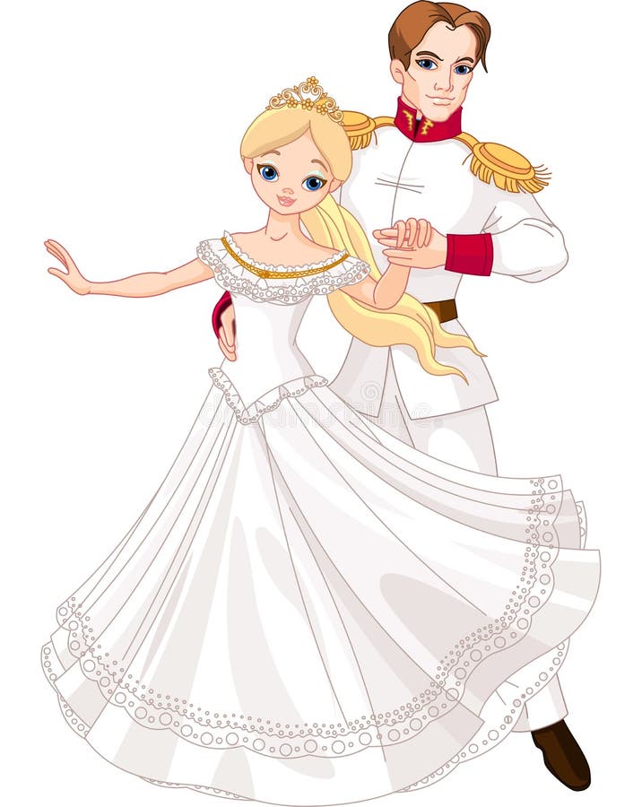 Dancing Prince and Princess Stock Vector - Illustration of dancing ...