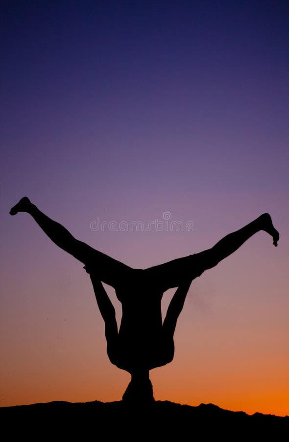 Dancing in the Purple Sunset Stock Photo - Image of outstretched, hand ...