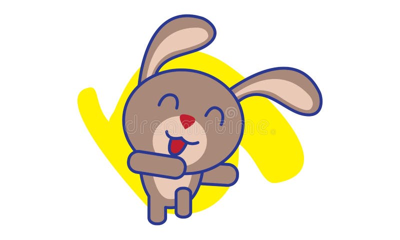 Dancing Rabbits stock vector. Illustration of drawing - 66809979
