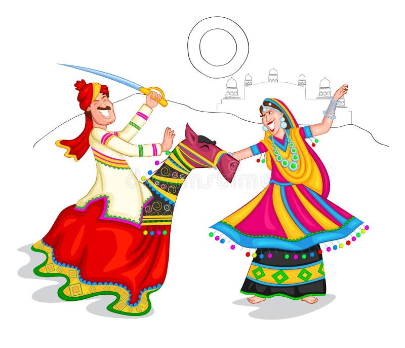 Rajasthani Dance Stock Illustrations – 93 Rajasthani Dance Stock ...