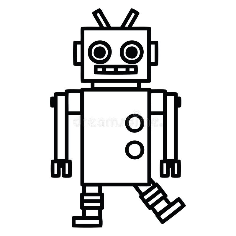 Dancing robot icon symbol stock vector. Illustration of sign - 150398261
