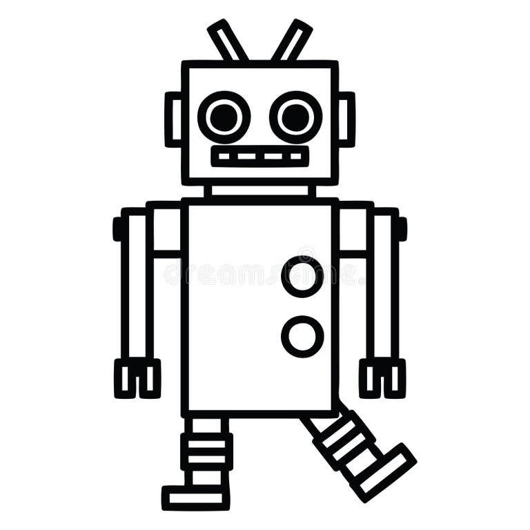 Dancing robot icon symbol stock vector. Illustration of sign - 150398261