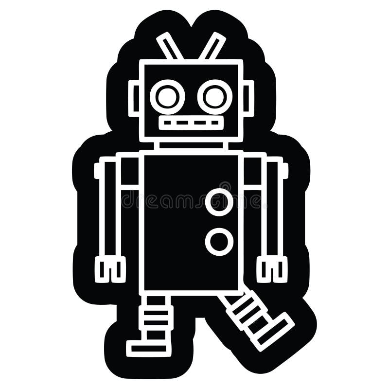 Dancing robot icon symbol stock vector. Illustration of science - 150420031