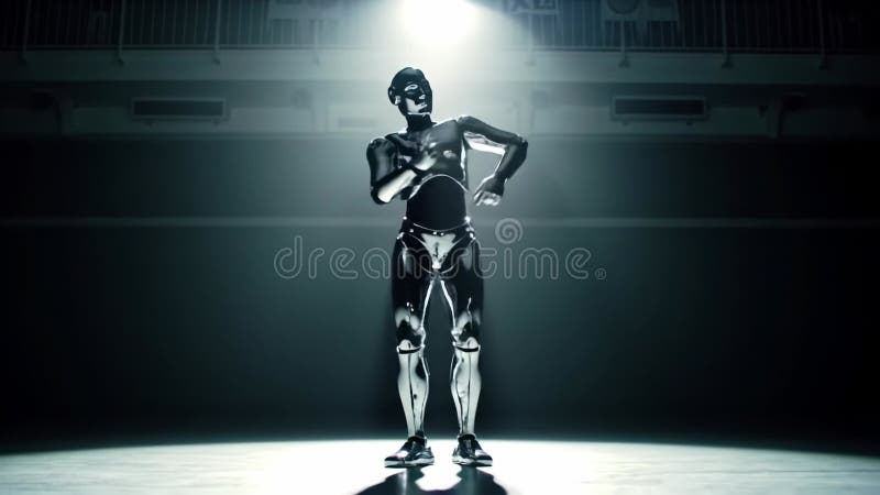 Dancing Robot Performs Stunning Choreography Under Dramatic Lighting in ...