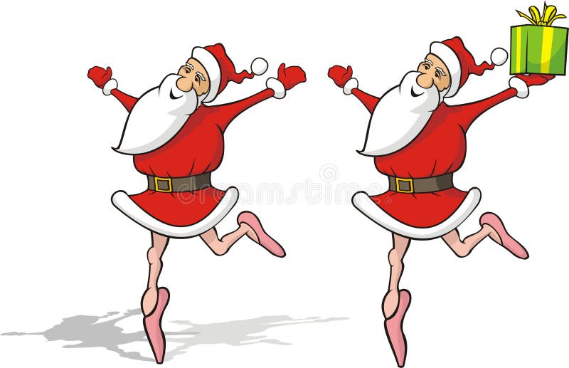 Dancing santa claus stock vector. Illustration of shakin - 27501798