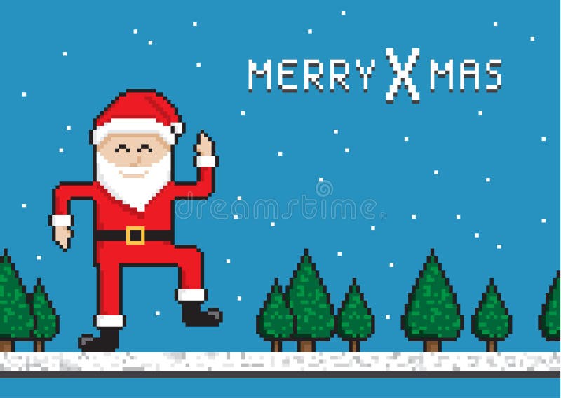 Dancing Santa stock vector. Illustration of video, smile - 52642086