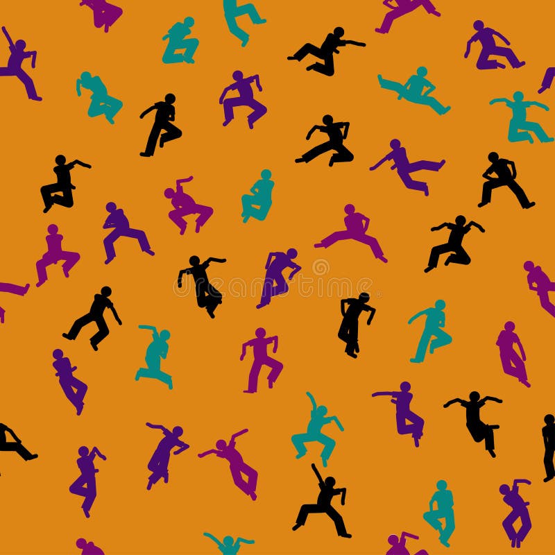 Dancing Seamless Pattern stock vector. Illustration of passion - 69730045