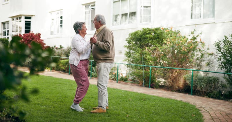 Dancing Love And Senior Couple In Kitchen With Romance To Music Radio
