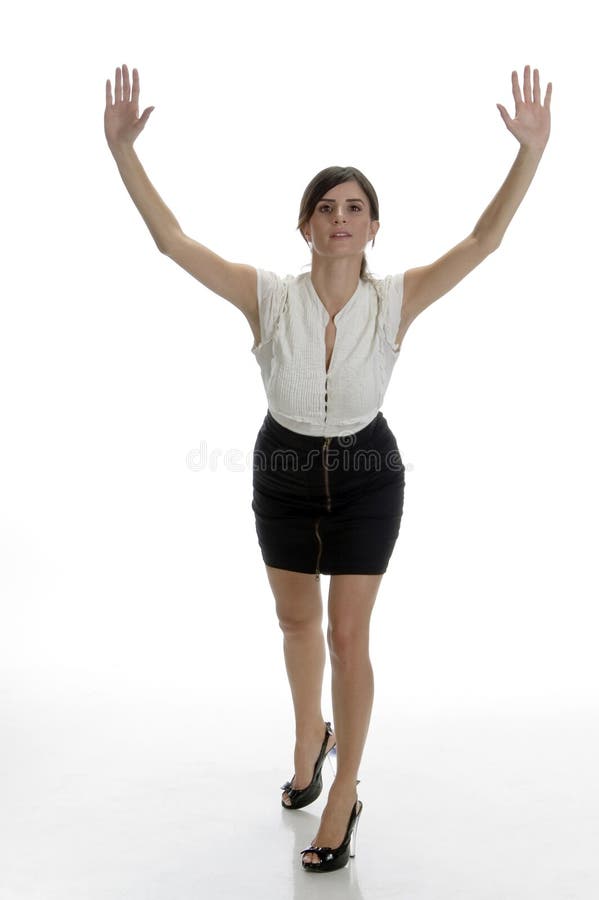 Dancing lady stock photo. Image of gorgeous, feminine - 6730596