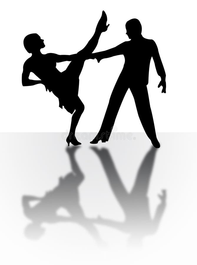 Dancing shadow stock vector. Illustration of hobby, grace - 9227985