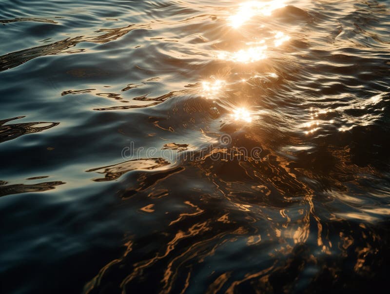 Dancing Shadows and Highlights on Water Stock Illustration ...