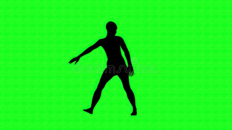 Dancing Silhouette Character Stock Illustration - Illustration of ...
