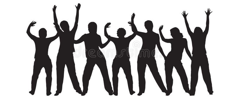Groovy Dancing Silhouette Stock Illustrations – 106 Groovy Dancing ...