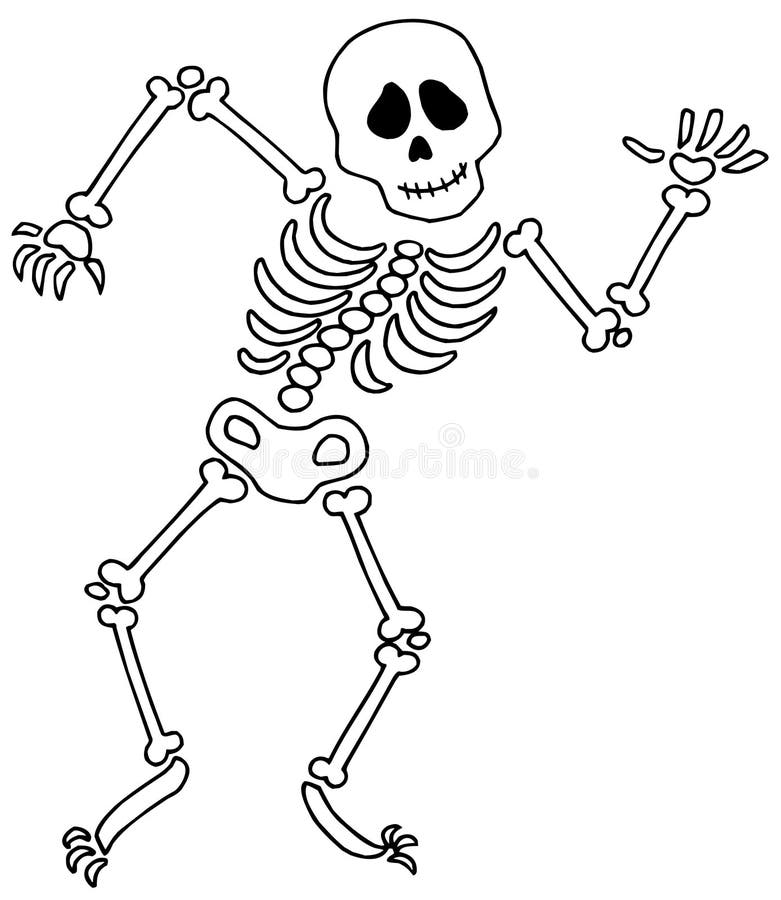 Dancing Skeleton Stock Vector Image Of Dance Human 10438553