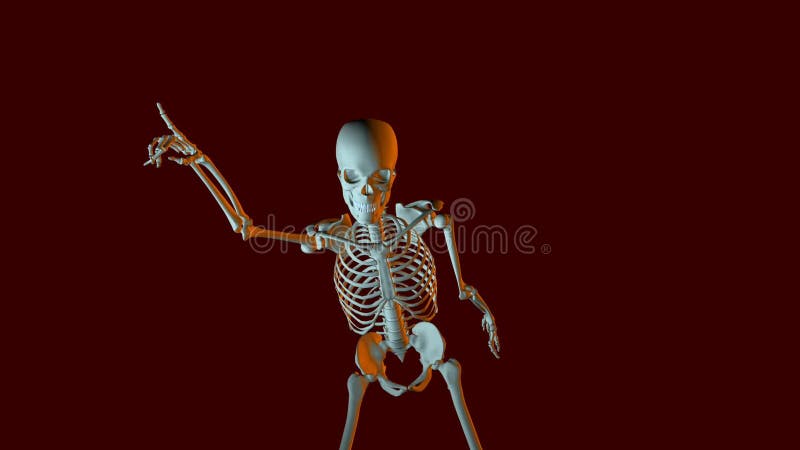 Dancing Skeleton 3D. 3D Skeleton Dance Animation. Skeleton 3D Dance ...