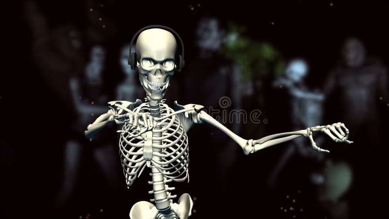 Skeleton Dancing - Halloween Concept Stock Footage - Video of ortho ...