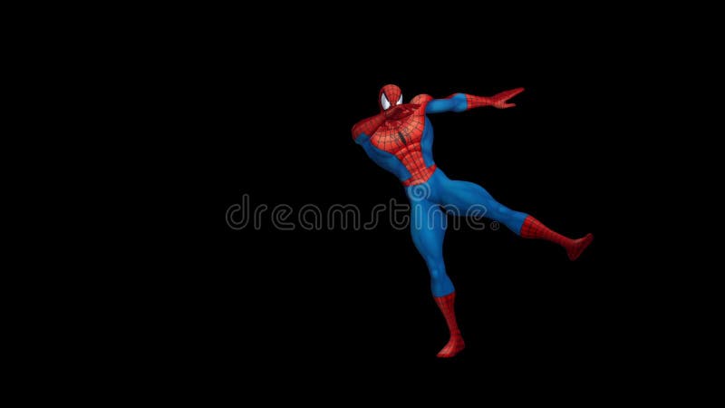 Dancing Spider-Man. 3D Animation of Spider-Man Stock Footage - Video of ...