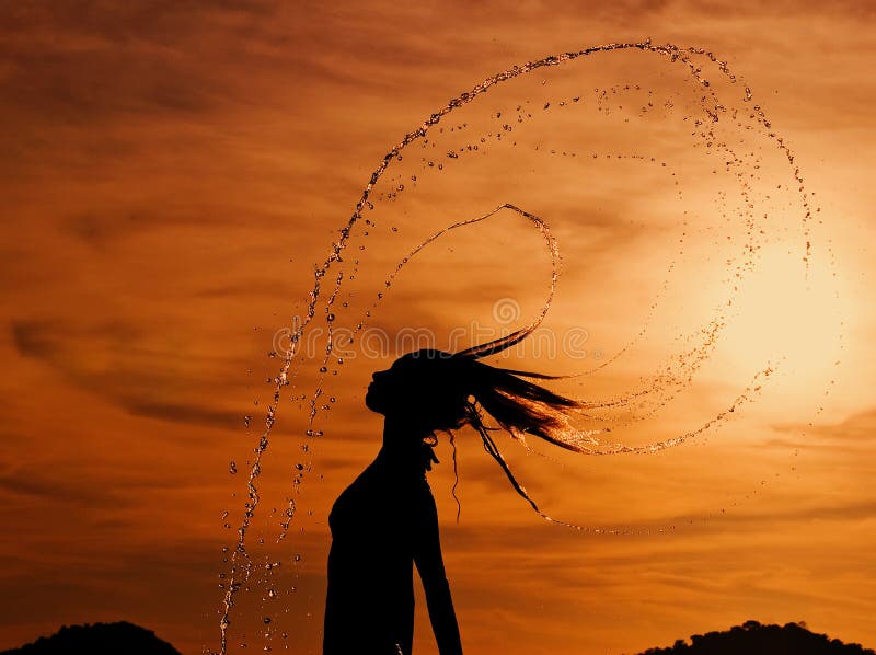 Dancing in the Sunset Drops Stock Image - Image of coral, journey: 8048701