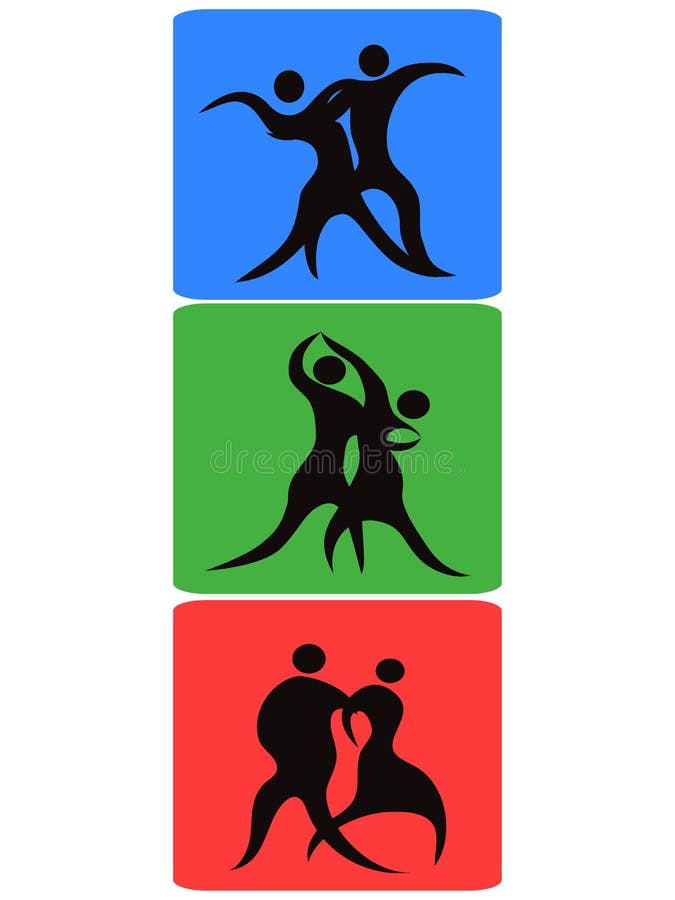 Dancing symbol buttons stock vector. Illustration of color - 90704847