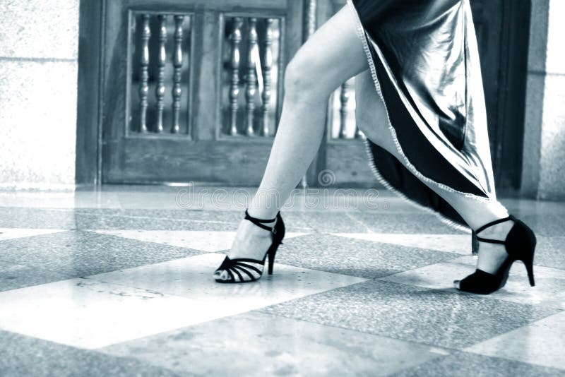 Tango Dancer Alone and Sad in Empty Ballroom Stock Photo - Image of ...