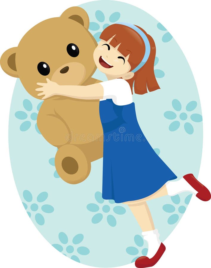Dancing with Teddy stock vector. Illustration of happy - 22286478