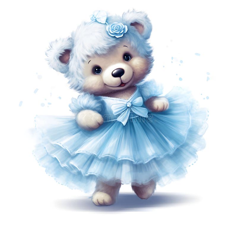 Dancing teddy tutu joy stock illustration. Illustration of texture ...