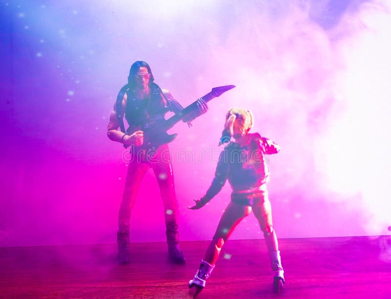 Dancing To Rock with Smoking Atmosphere Editorial Photo - Image of ...