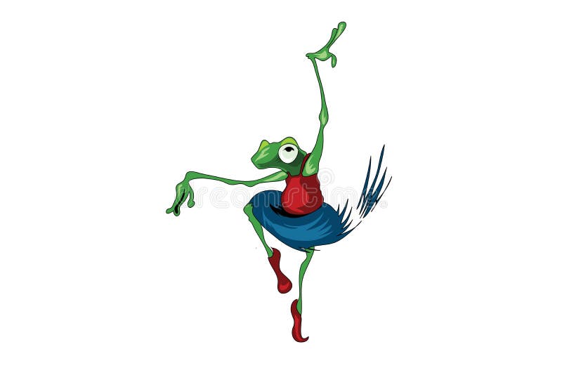 Frog Cartoon Dancing Stock Illustrations – 206 Frog Cartoon Dancing ...