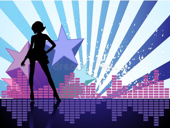 Dancing Up stock vector. Illustration of equalizer, female - 5841149