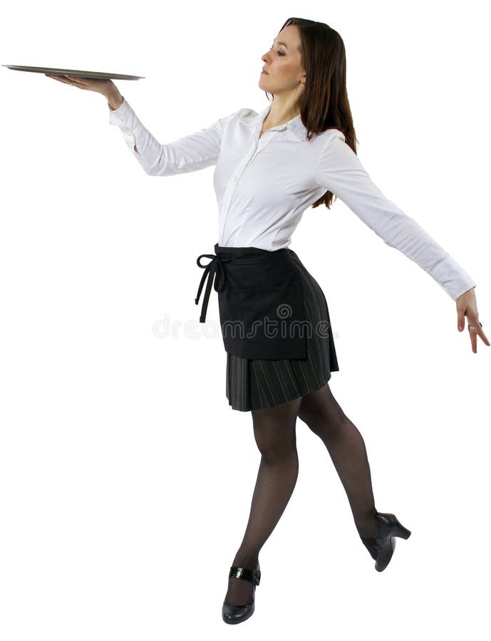 Dancing Waitress stock photo. Image of elegant, bartender - 40065498