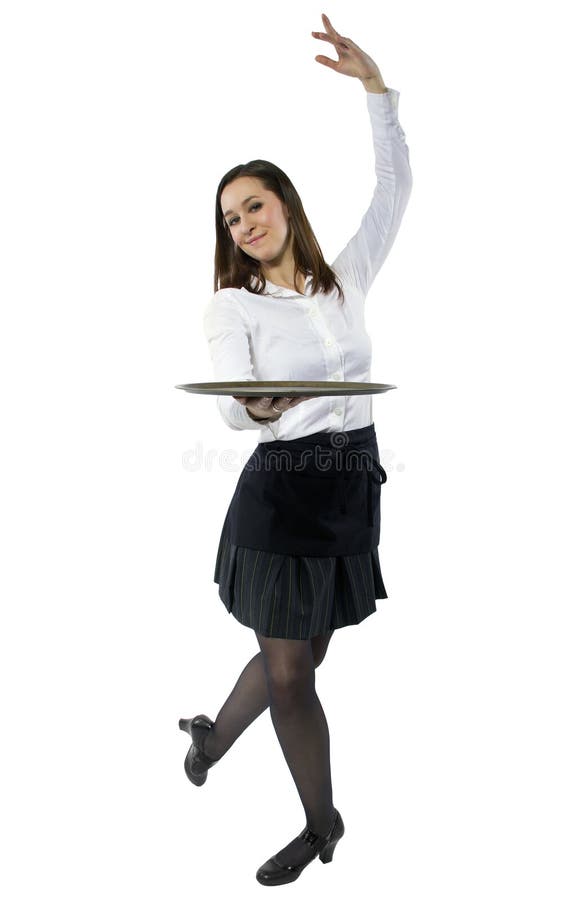 Dancing Waitress stock photo. Image of elegant, bartender - 40065498