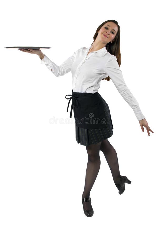 Ballerina Girl Dancing White Dress Empty Background Stock Photos - Free ...