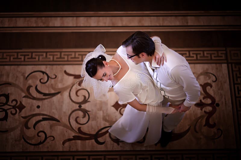 Dancing Wedding couple stock photo. Image of groom, beauty - 32677046