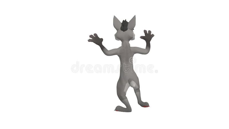Dancing Wolf. Realistic Professional 3D Animation Stock Video - Video ...