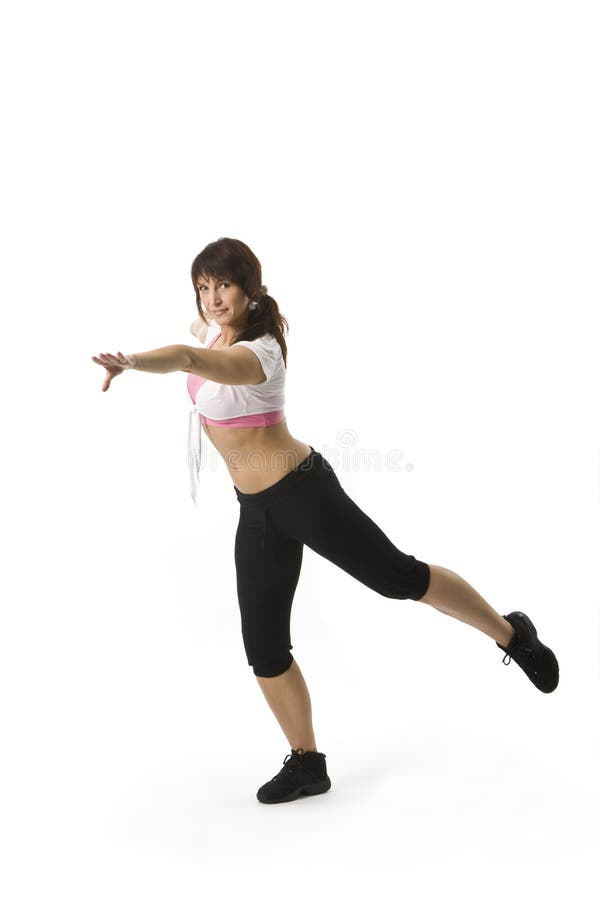 Dancing woman stock image. Image of body, white, energy - 17197953