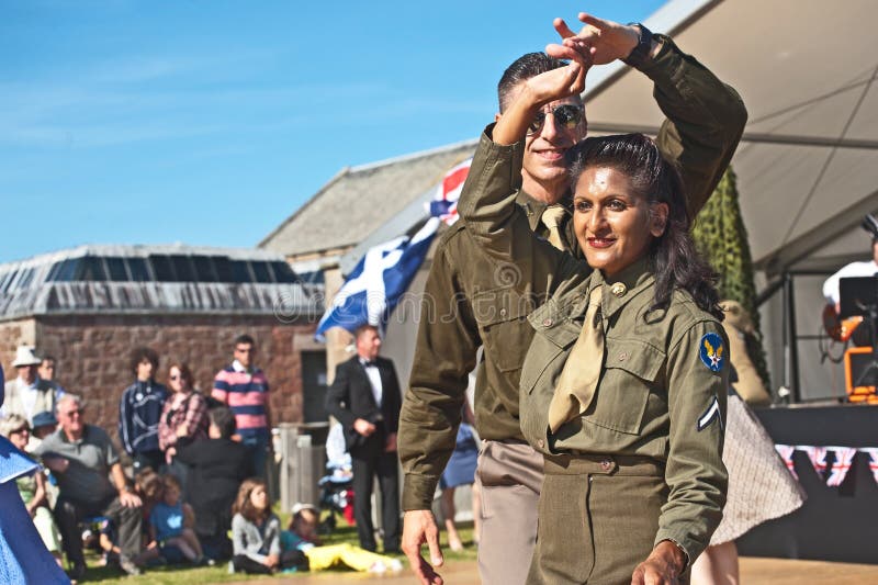 Dancing in World War 2 editorial photo. Image of social - 26276506