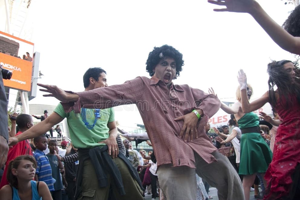 Dancing zombies editorial photography. Image of male - 11544397